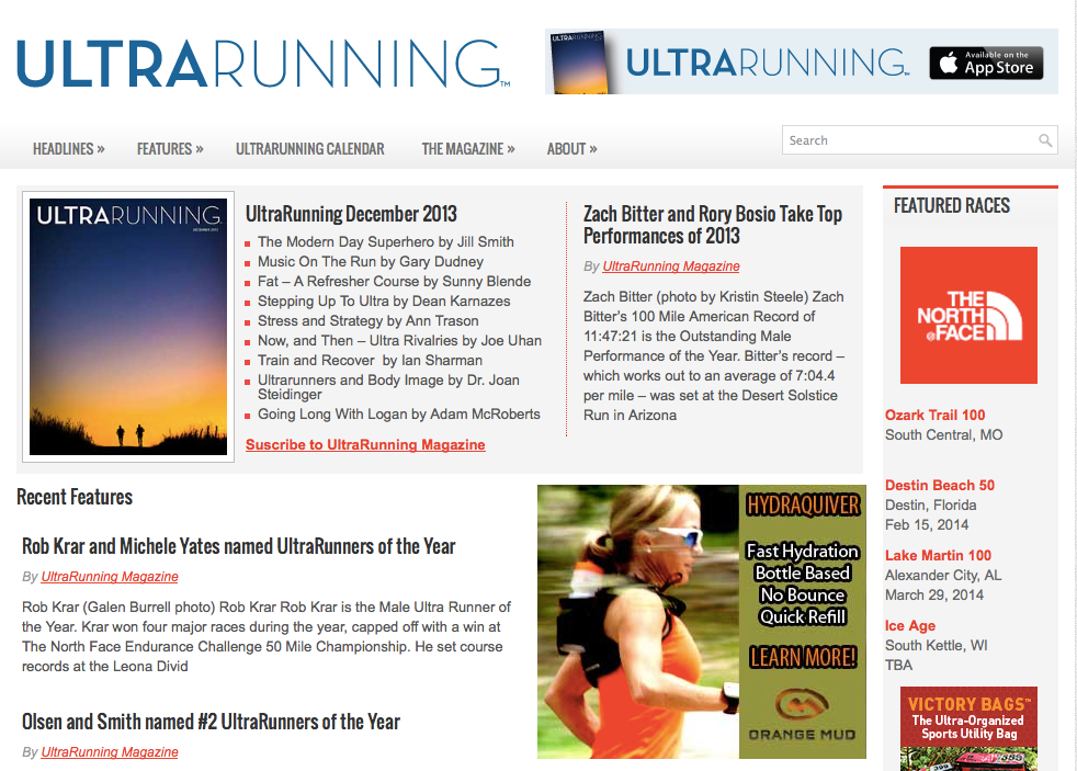 [DC] アメリカの2013年のUltraRunners of the YearはRob Krar、Michele Yatesが受賞 ...